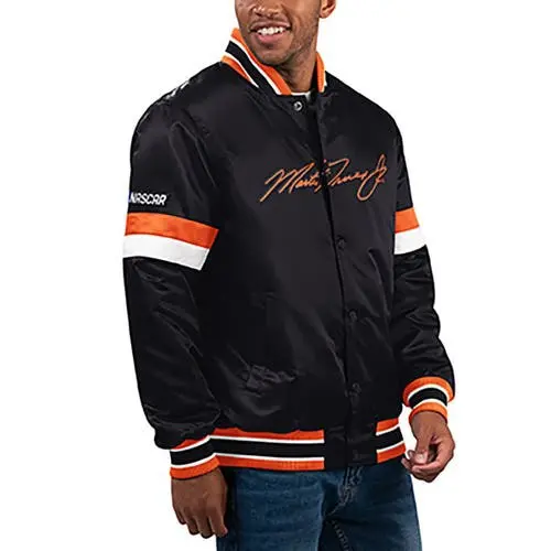 STARTER Martin Truex Jr Home Game Full-snap Varsity Jacket