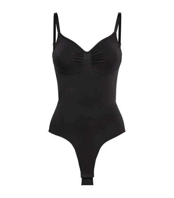 SKIMS Seamless Sculpt Briefs Bodysuit - Black