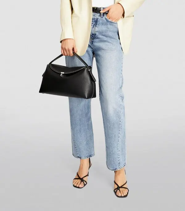 TOTEME Leather T-lock Top-handle Bag