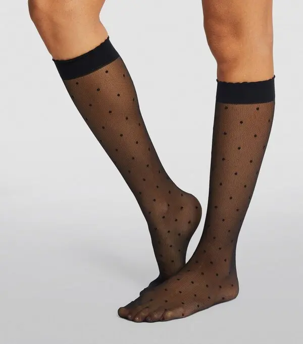 Falke Polka Dot Pop Socks - Black