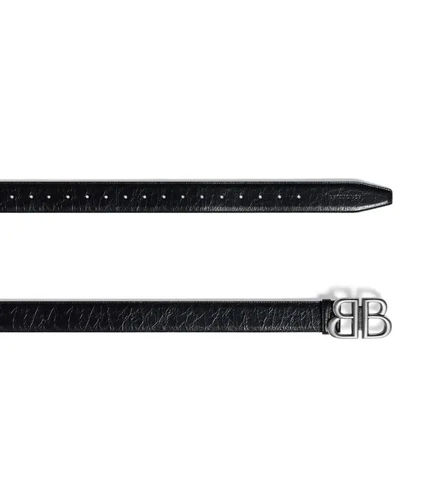Balenciaga Calfskin Monaco Belt - Black