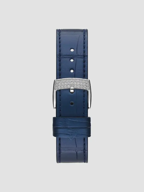 Chopard Happy Sport White Gold, 2.53 Tcw Diamond, Multi-gemstone & Leather Watch