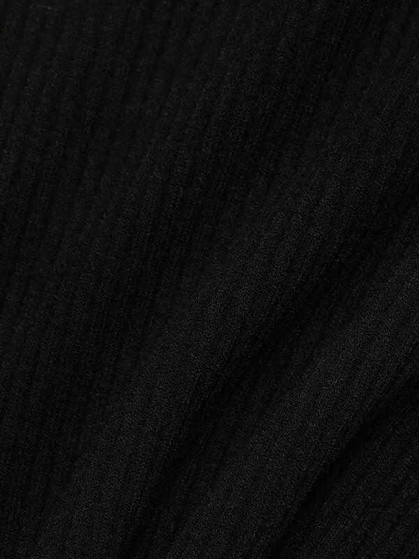 COURREGES Re-edition Rib-knit Tank - Black
