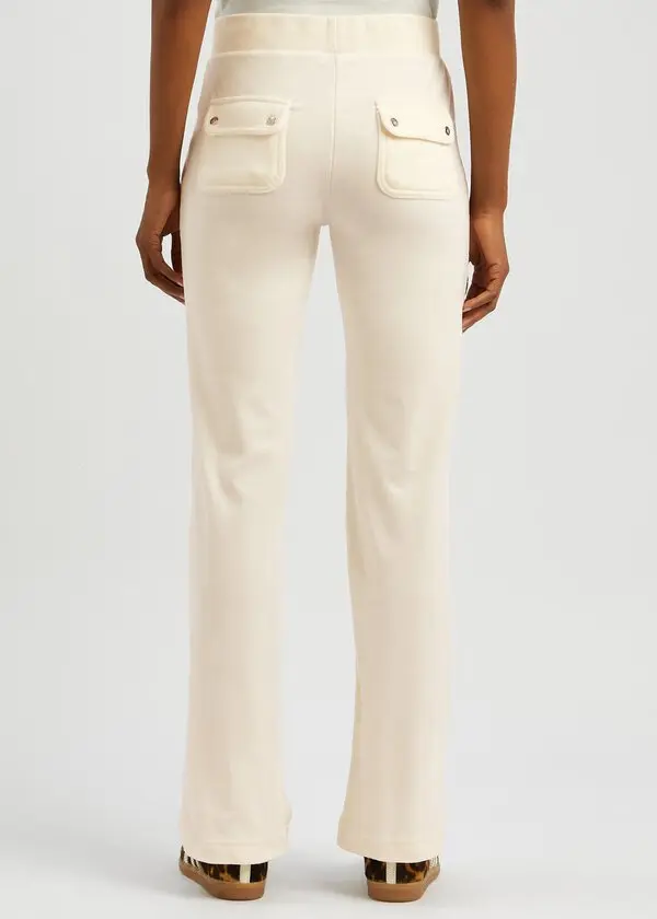 Juicy Couture Del Ray Logo Velour Sweatpants