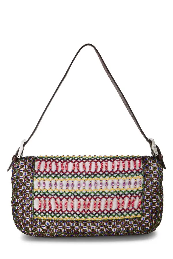 Fendi Multicolor Beaded Baguette
