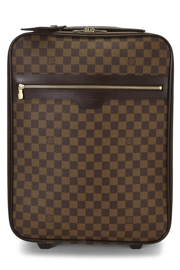 LOUIS VUITTON Damier Ebene Pegase 45 Trolley - Brown