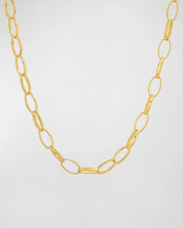 JENNIFER MEYER Edith 18k Medium Link Necklace - Yellow Gold