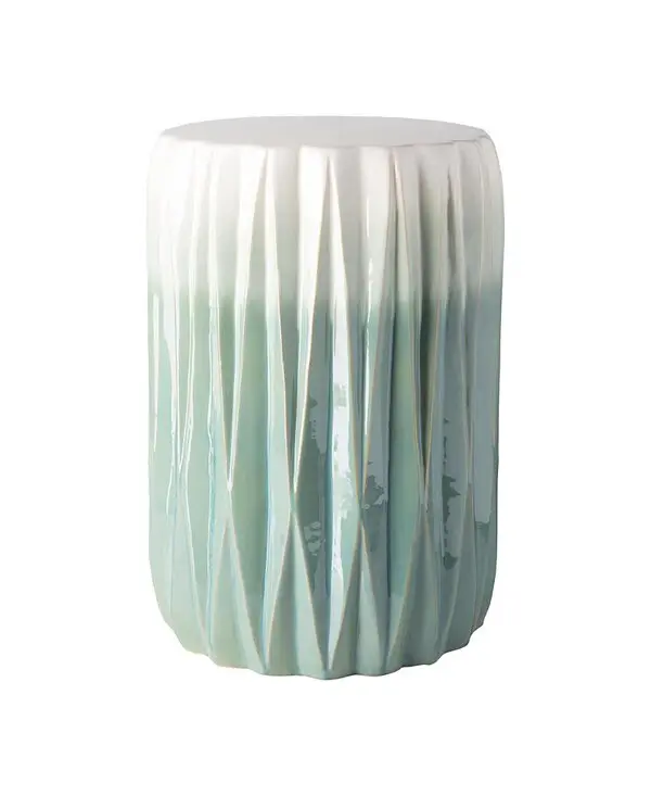 SURYA Aynor Garden Stool - Aqua