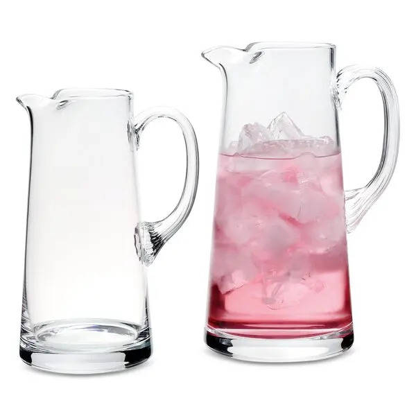 WILLIAM YEOWARD CRYSTAL Fanny Pitcher, 2 Pt - Clear