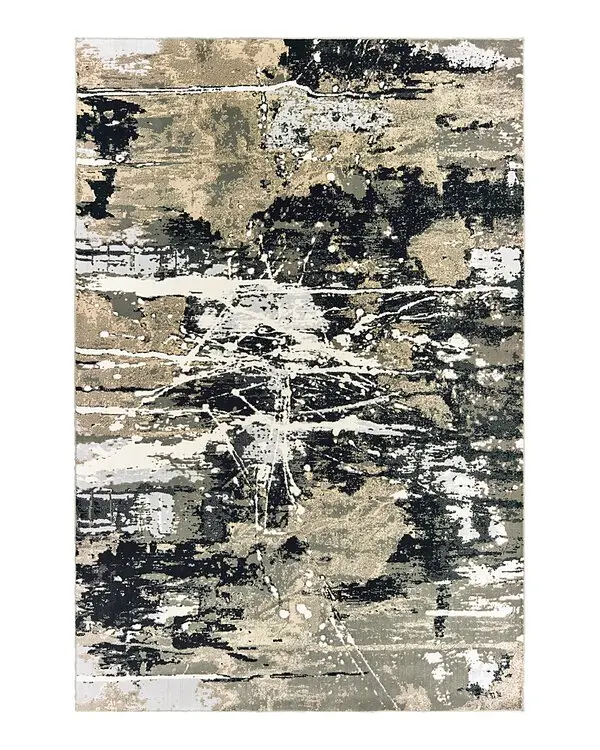 ORIENTAL WEAVERS Bowen 109e Area Rug, 3'10 X 5'5 - Black/gold