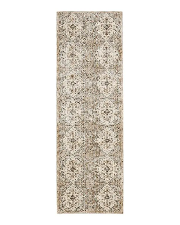 KARASTAN Divina Gloriana Runner Area Rug, 2'6 X 7'10 - Cream