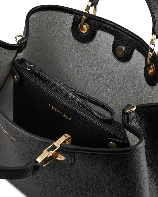 Emporio Armani Myea Medium Shopper Tote Bag - Pepper