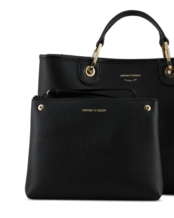 Emporio Armani Myea Medium Shopper Tote Bag - Pepper