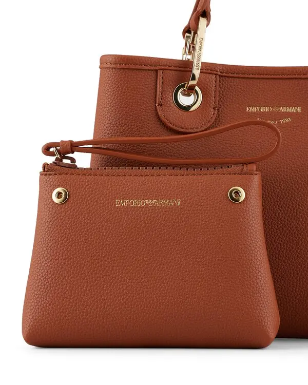 Emporio Armani Myea Small Shopper Tote Bag - Brown