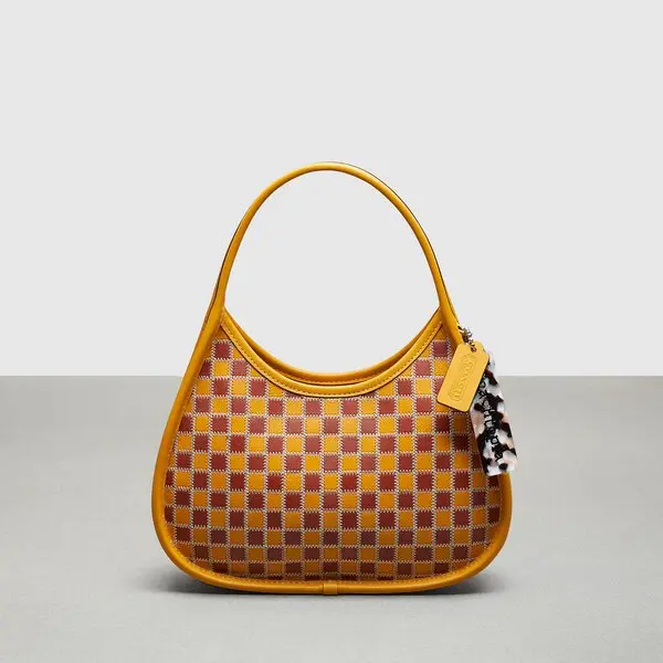 COACHTOPIA Ergo Shoulder Bag In Checkerboard Upcrafted Leather
