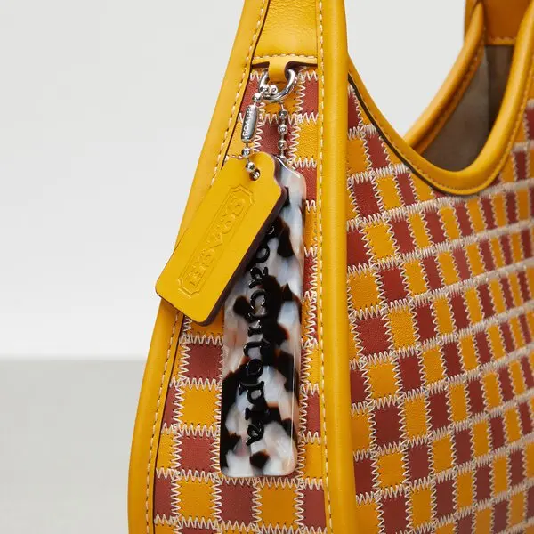 COACHTOPIA Ergo Shoulder Bag In Checkerboard Upcrafted Leather