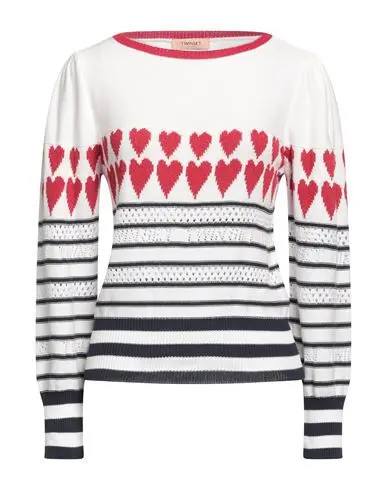TWINSET Striped Lightweight Knit Sweater