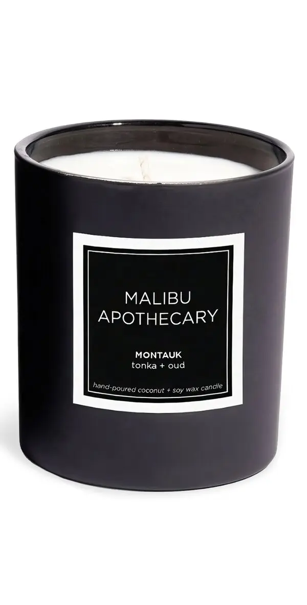 MALIBU APOTHECARY Montauk Candle 8.0 Oz/237 - Matte Black