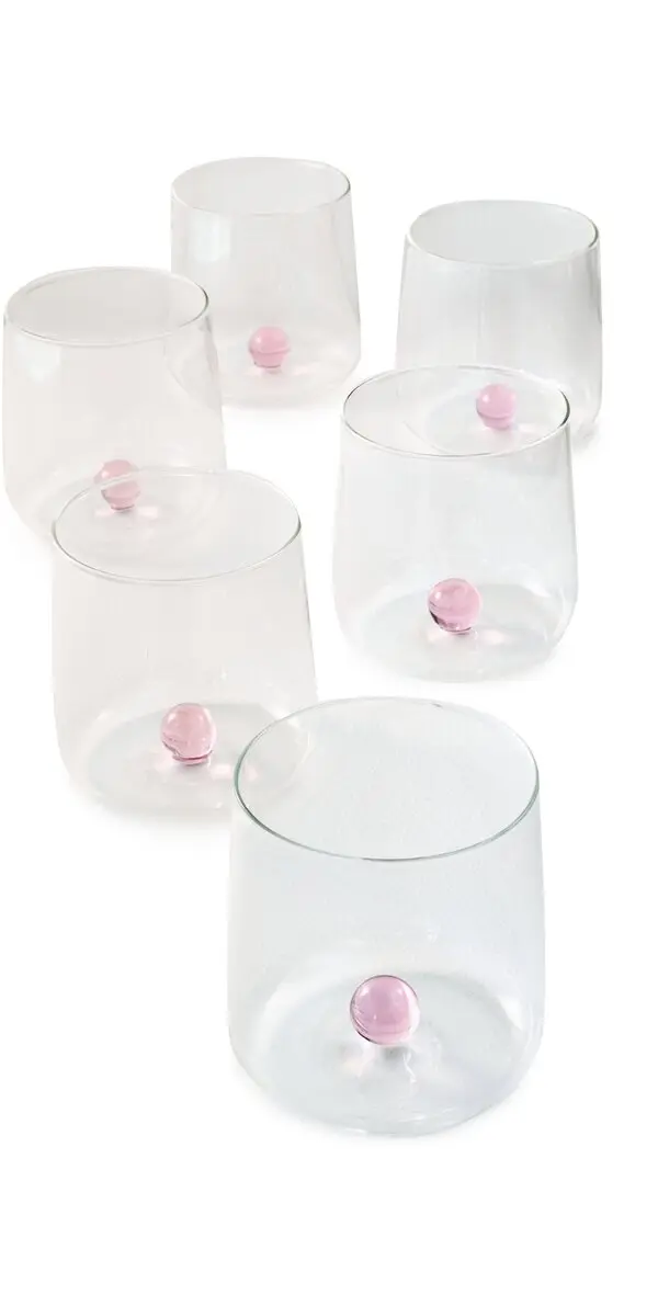 ZAFFERANO Bilia Tumbler Set Of 6 - Pink