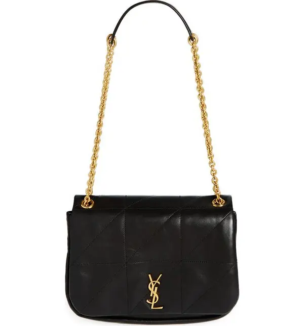 Saint Laurent Small Jamie Patchwork Shoulder Bag - Nero