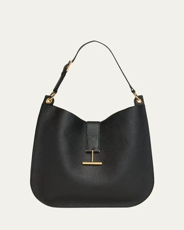 TOM FORD Tara Large Hobo Crossbody - Black