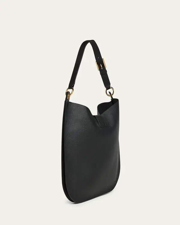 TOM FORD Tara Large Hobo Crossbody - Black