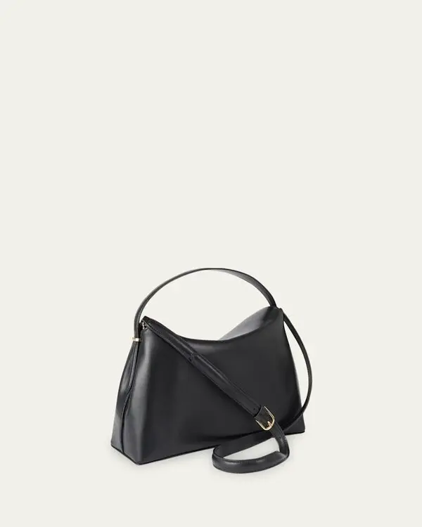 TOTEME T-lock Leather Clutch - Black
