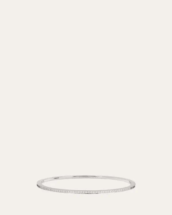 ALICE VAN CAL 18k White Gold Diamond And Sapphire Bangle Bracelet - Wg