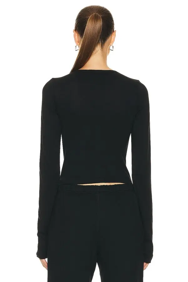 Eterne Long Sleeve Baby Tee - Black