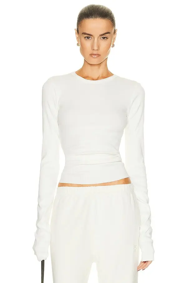 Eterne Long Sleeve Baby Tee - Cream