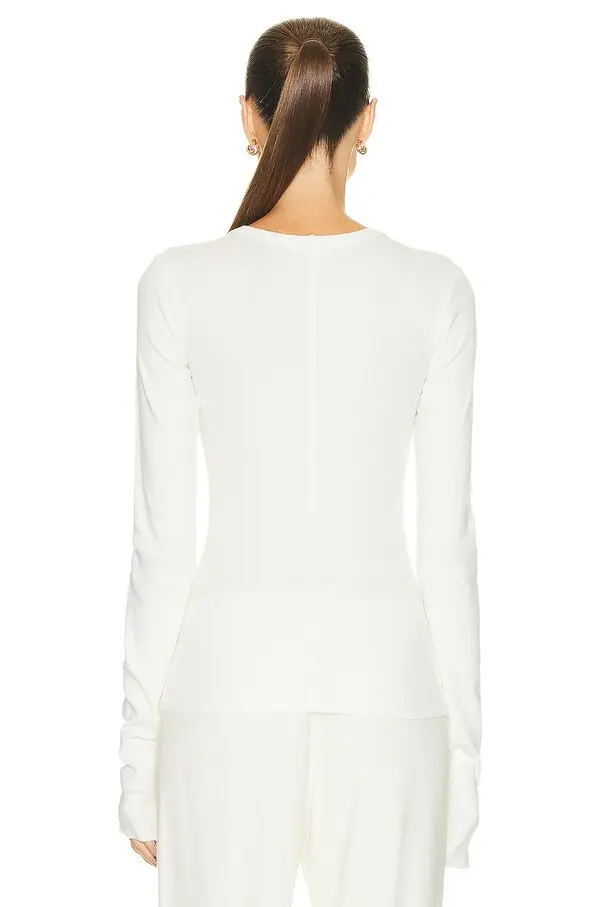 Eterne Long Sleeve Baby Tee - Cream