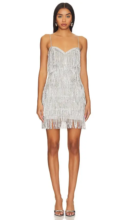 Majorelle Samara Mini Dress In Metallic