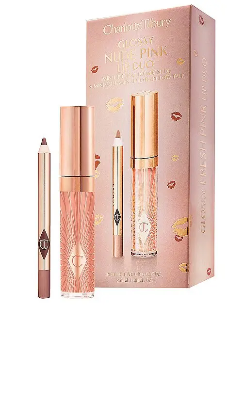 Charlotte Tilbury Glossy Nude Pink Lip Duo In Nude - N,a