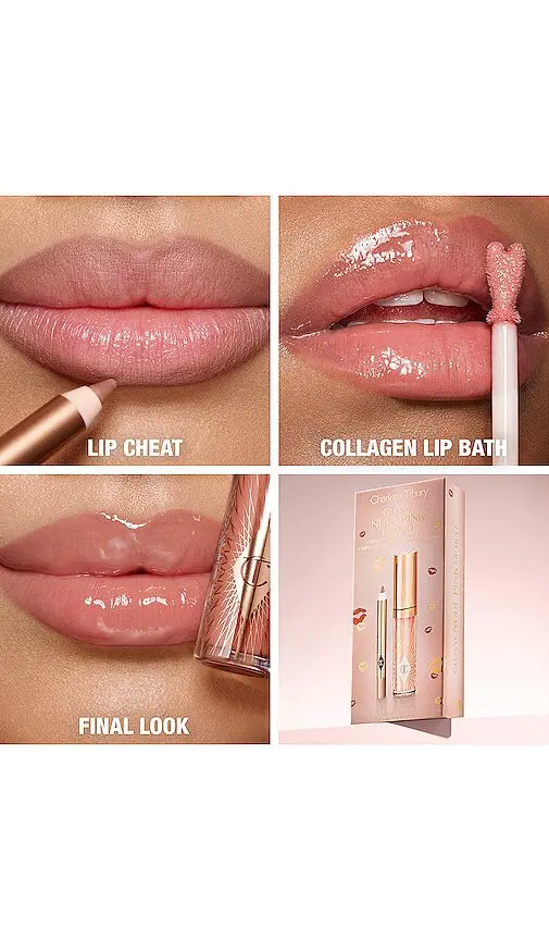 Charlotte Tilbury Glossy Nude Pink Lip Duo In Nude - N,a