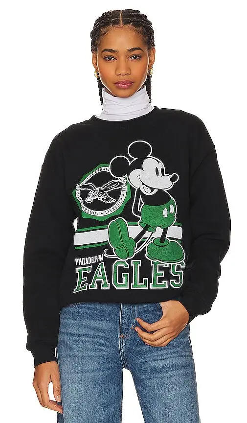 Junk Food Eagles Mickey Crewneck