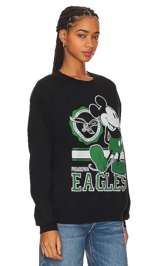 Junk Food Eagles Mickey Crewneck
