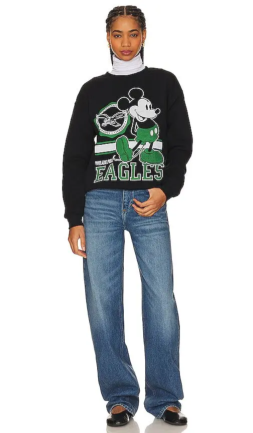 Junk Food Eagles Mickey Crewneck