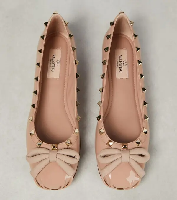 Valentino Garavani Rockstud Ballet Flats - Pink