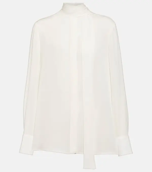 Valentino Garavani Tie-neck Blouse