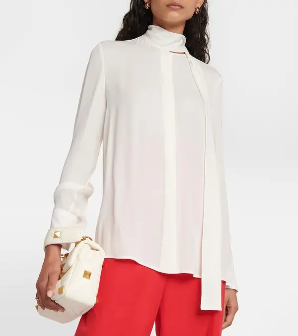 Valentino Garavani Tie-neck Blouse