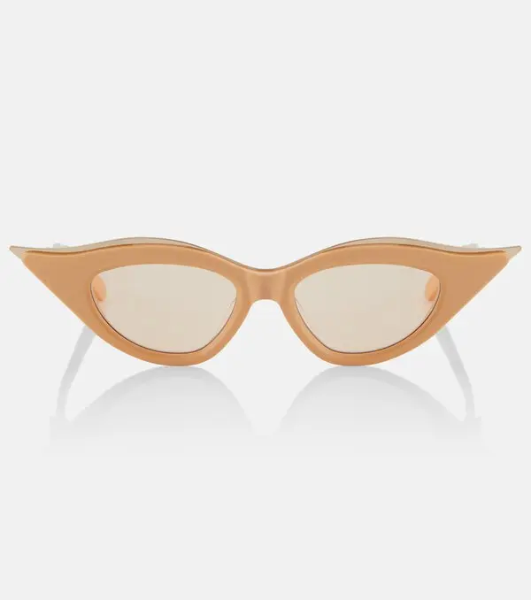Valentino Garavani V-goldcut Ii Cat-eye Sunglasses - Gold