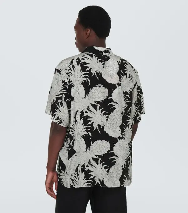 Valentino Garavani Printed Silk Bowling Shirt