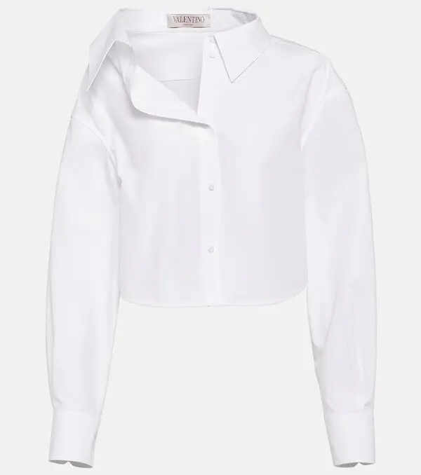 Valentino Garavani Asymmetric Cropped Shirt