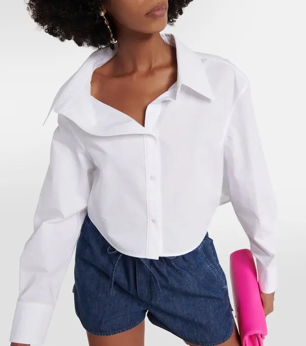 Valentino Garavani Asymmetric Cropped Shirt
