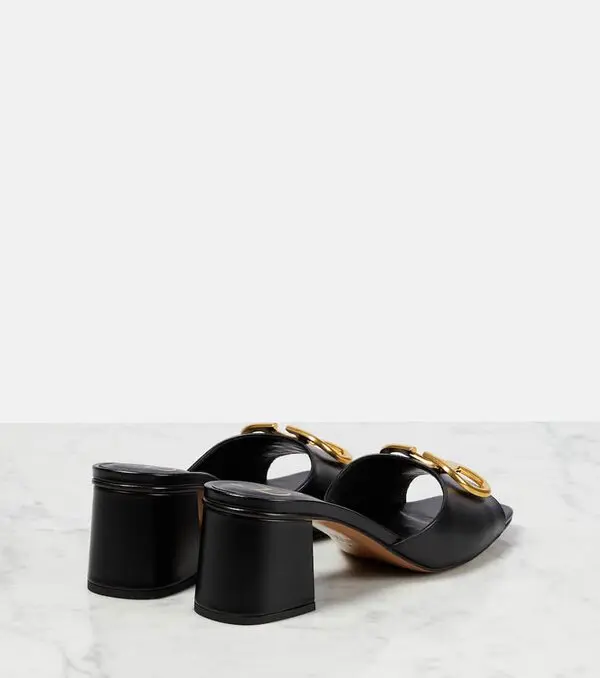 Valentino Garavani Vlogo Leather Mules