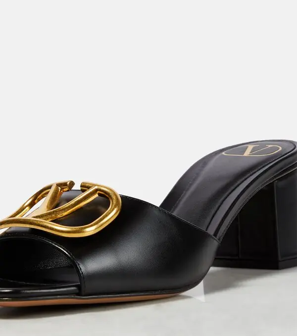 Valentino Garavani Vlogo Leather Mules