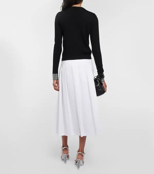 Valentino Garavani Embellished Wool Cardigan
