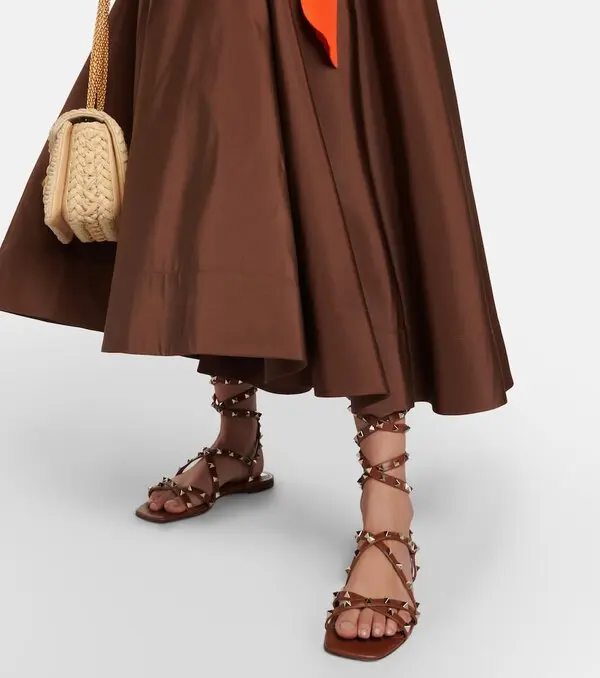 Valentino Garavani Rockstud Wrap-around Sandals