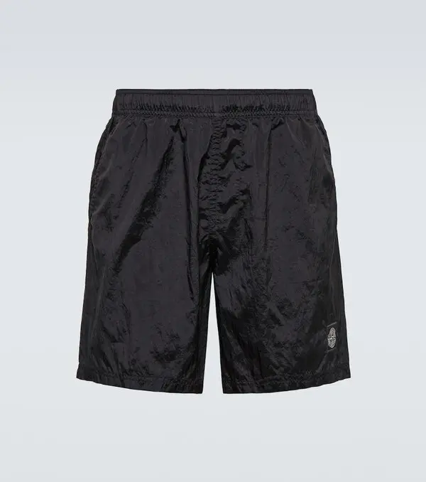 Stone Island Compass Swim Trunks - Black