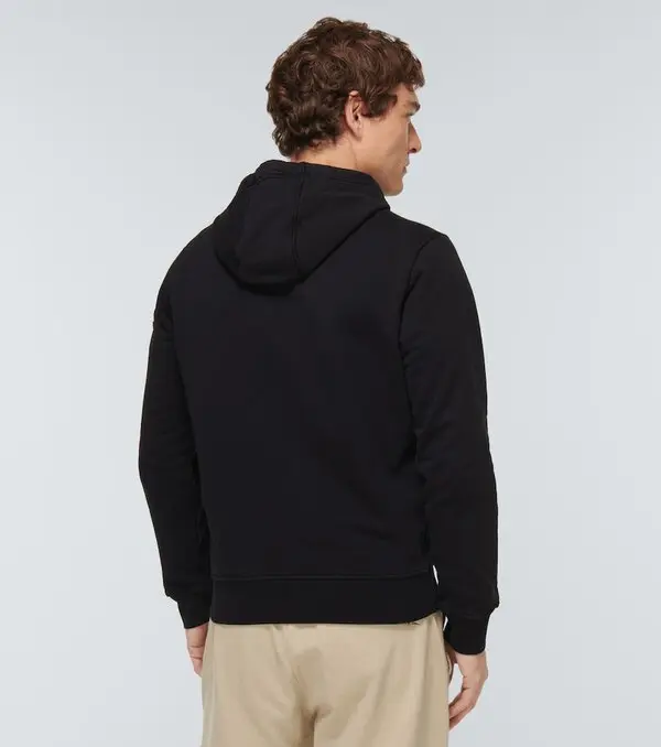 Stone Island Compass Cotton Hoodie - Black